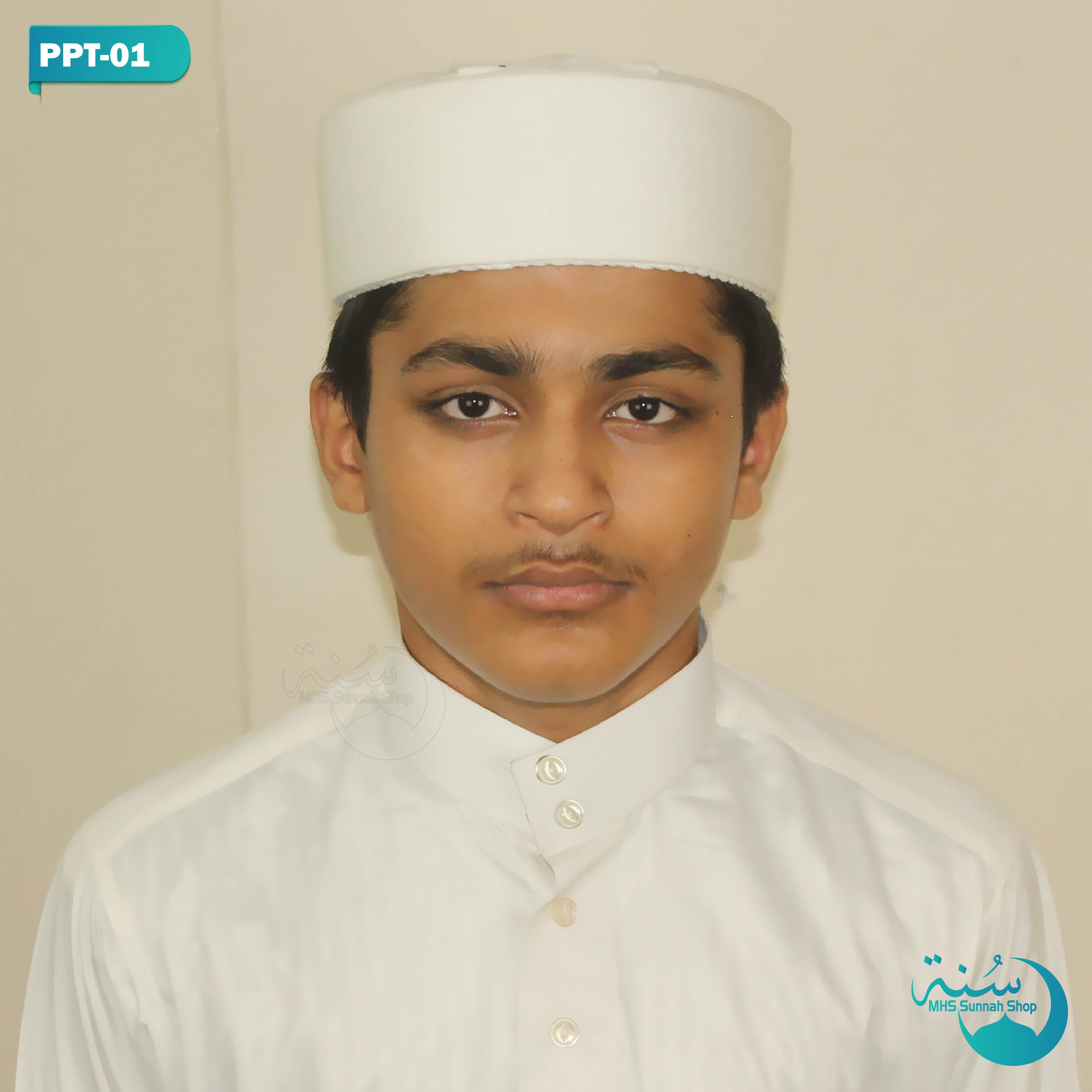 White Color Beautiful Design Islamic Items Fitting Pagri Tupi For Men ...