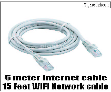5 Meter Cat6 RJ45 Ethernet LAN Network Cord Cable Lead 10/100/1000 Mbps ...