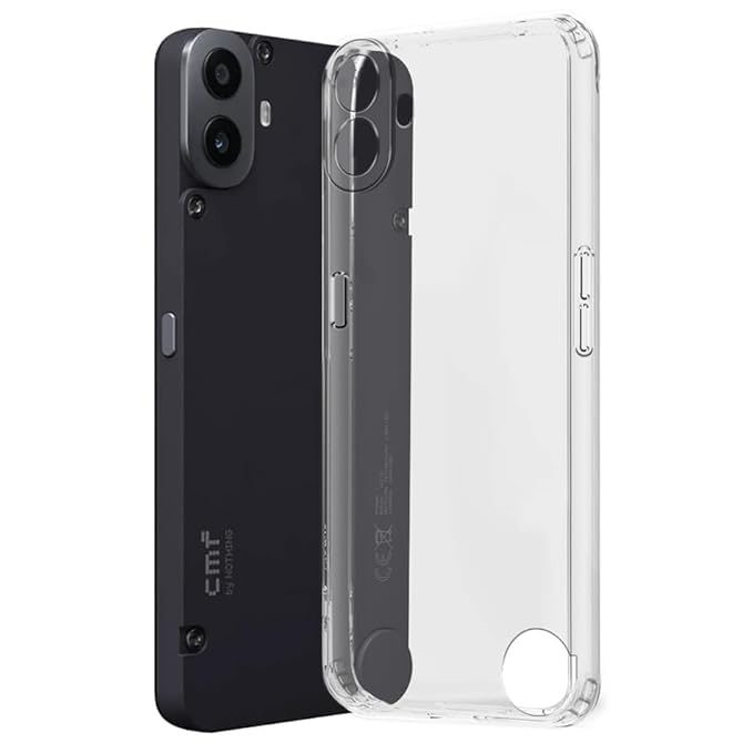 Nothing CMF Phone 1 Premium Silicone Case Crystal Clear Soft TPU Ultra ...