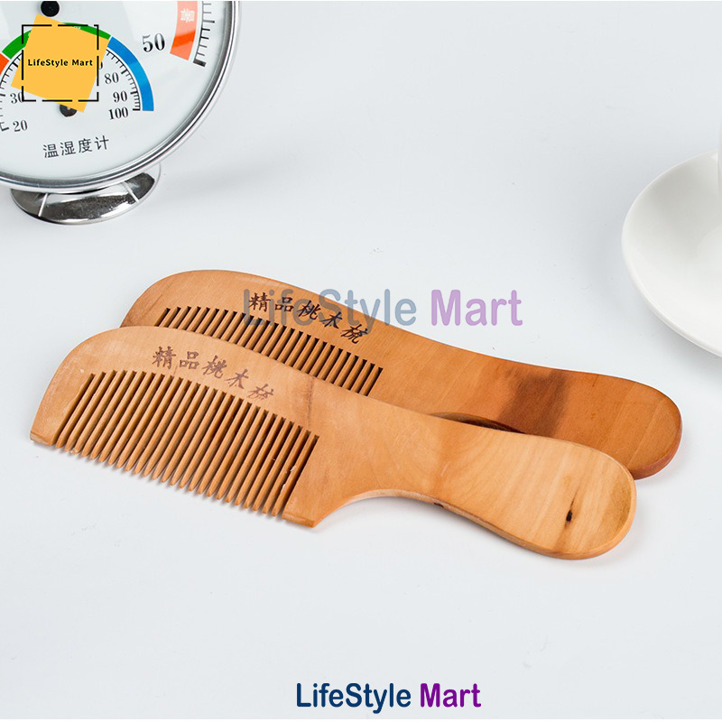 wood Tooth Comb Anti-Static Wooden Hair Comb | Daraz.com.bd