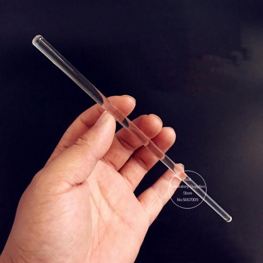 5pcs 10pcs Lab Borosilicate Glass Stirring Rods 5/7/8/10mm Diameter 100 ...