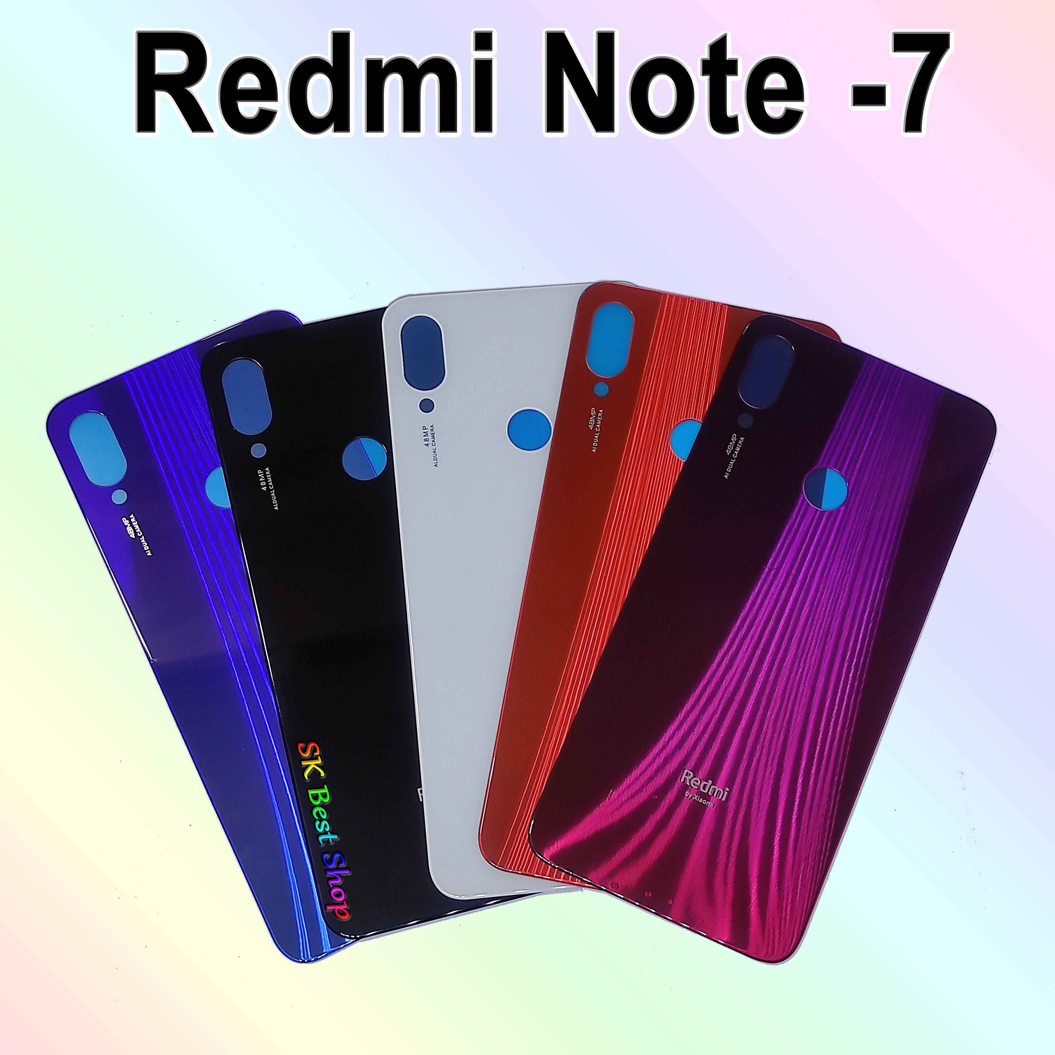 Backsheel For Redmi Note 7 & Note 7 Pro - Replacement Back Battery Cover For Xiaomi Redmi 7 ...
