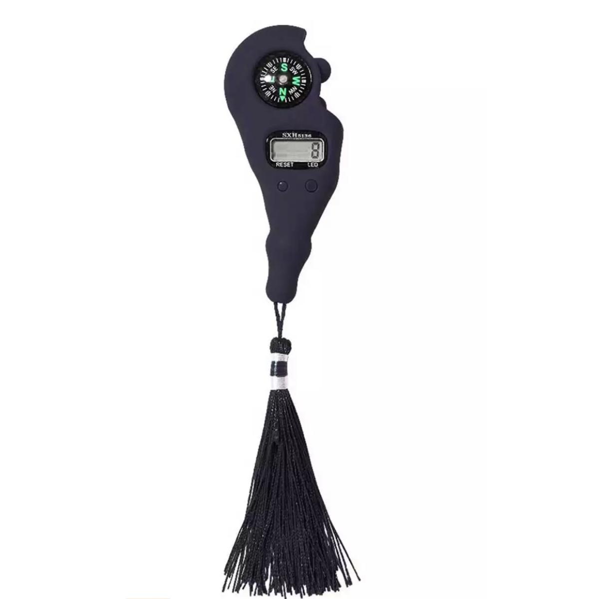 Black Digital Tally Counter with LED Light Beads Tasbeeh