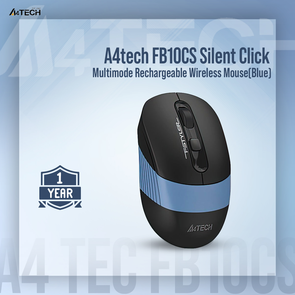A4tech FB10CS Silent Click Multimode Rechargeable Wireless Mouse ...