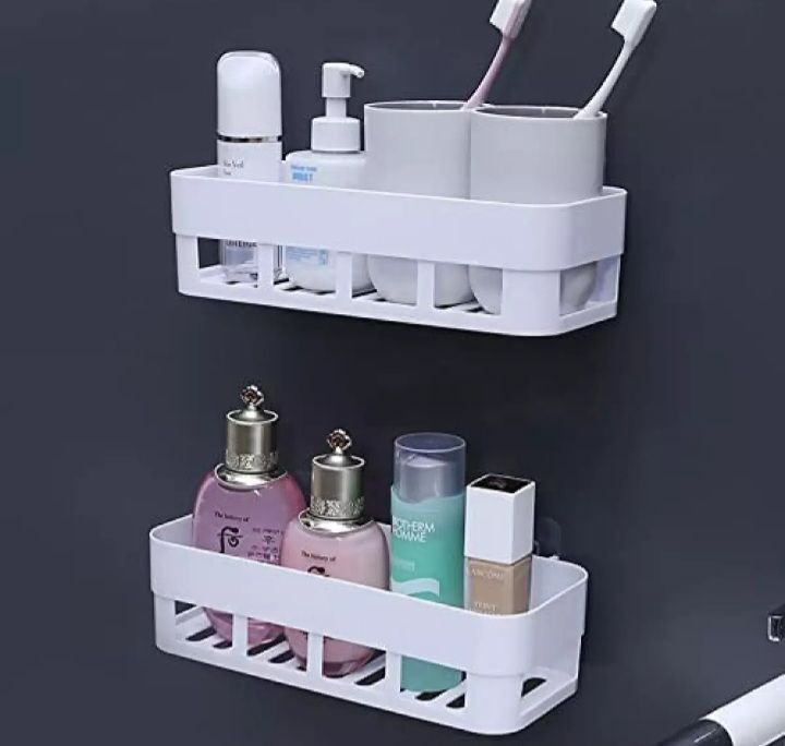 Bathroom Wall Shelves Toothpaste Holder Rack Storage | Daraz.com.bd