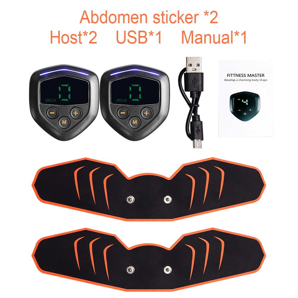 EMS Wireless Smart Fitness Abdominal Training Muscle Stimulator Trainer ...