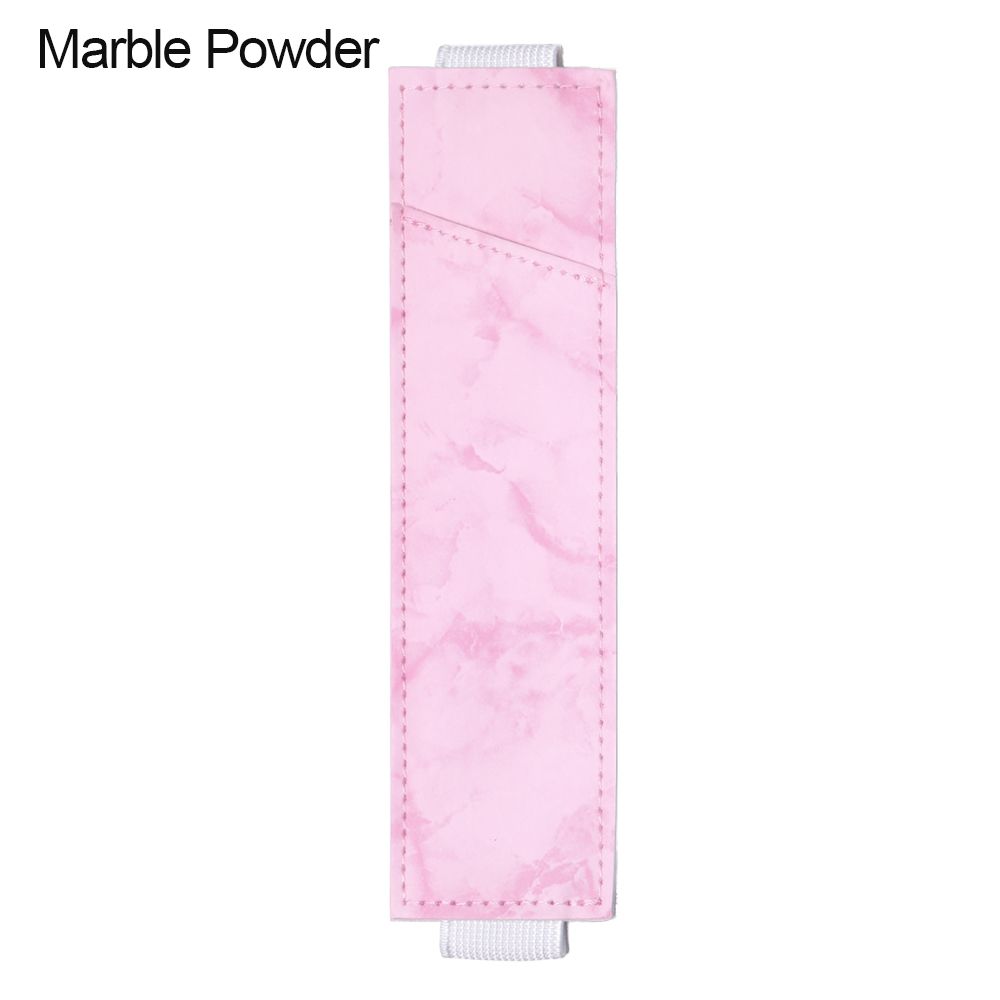 School Office Supplies PU Leather Handcrafted Elastic Band Pen Case ...