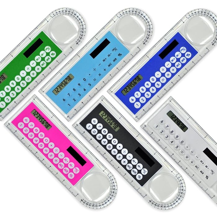 New Design 3 in 1 Mini Plastic Arithmetic Ruler with Calculator and ...
