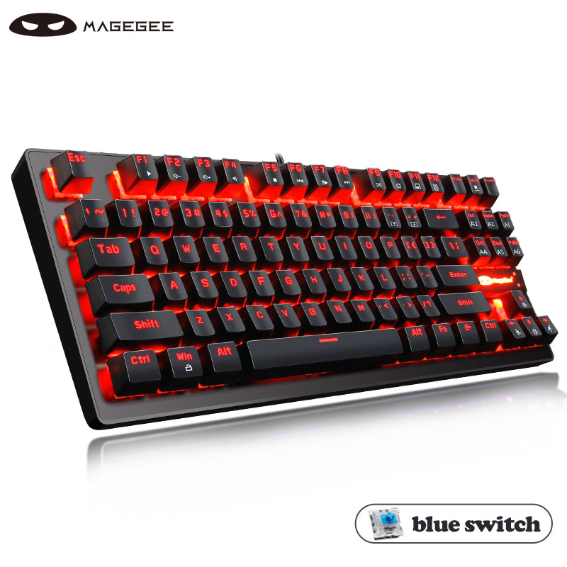 MK1 TKL Mechanical Gaming Keyboard Blue / Red Switch 87Keys Anti ...