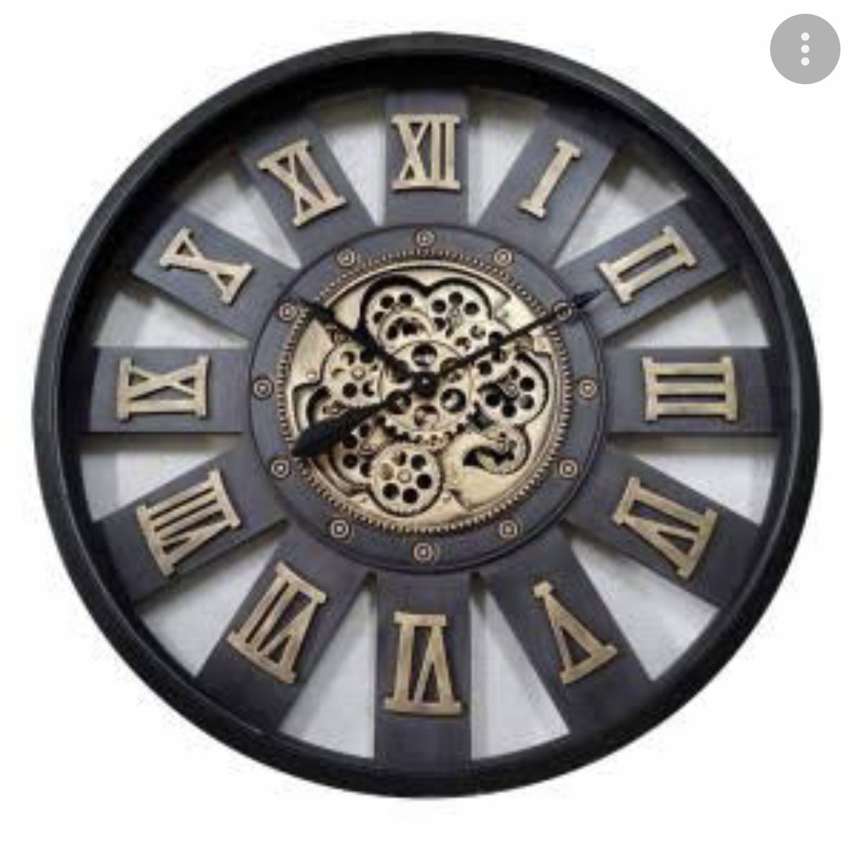 NEW Metal Moving Gears Wall Clock, 80 cm | Daraz.com.bd