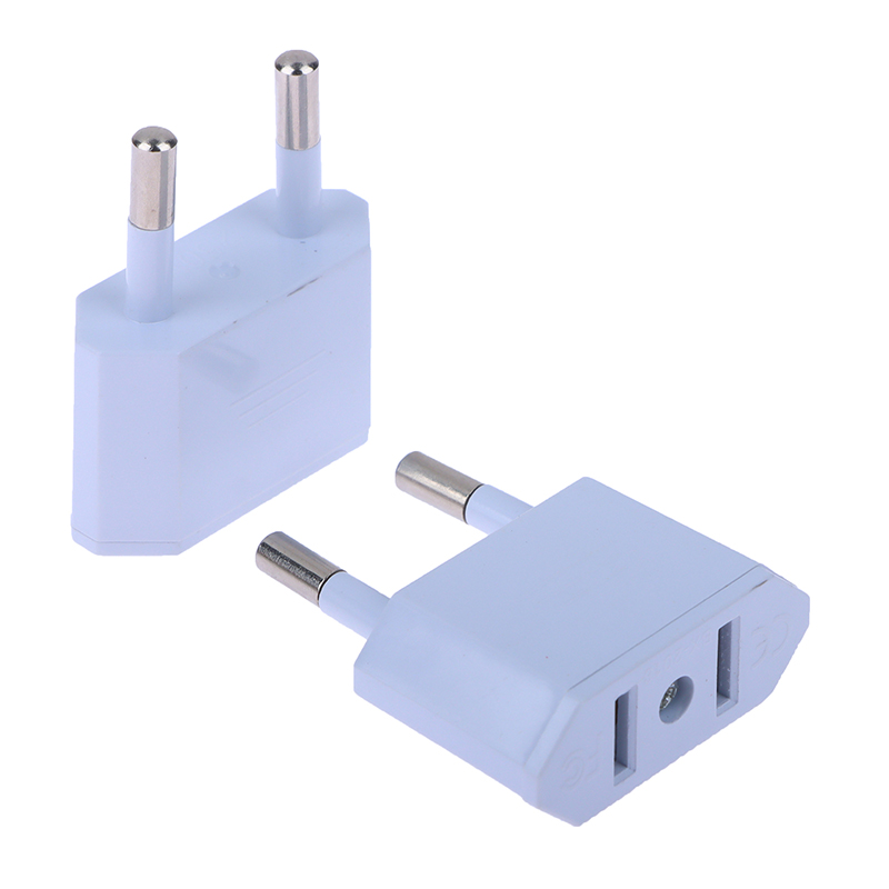 2Pcs EU Adapter Travel Converter Adapter American China US To EU Plug ...