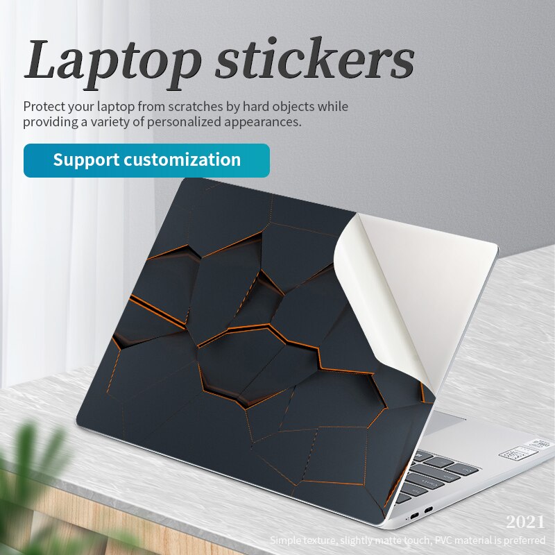 Seamless Geomatric Pattern Laptop Sticker Waterproof Removable Laptop ...