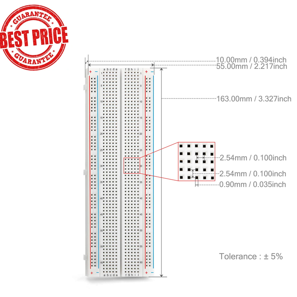MB102 Prototype Breadboard For DIY KIT MB-102 Protoboard Test Develop ...