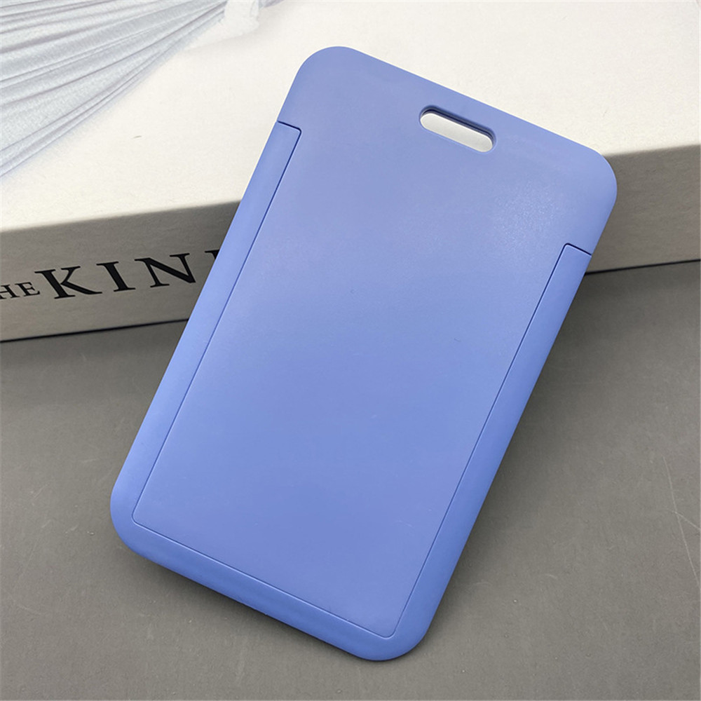 12 Color New Plastic Card Cover Sleeve Bag ID Badge Case Bank Credit ...