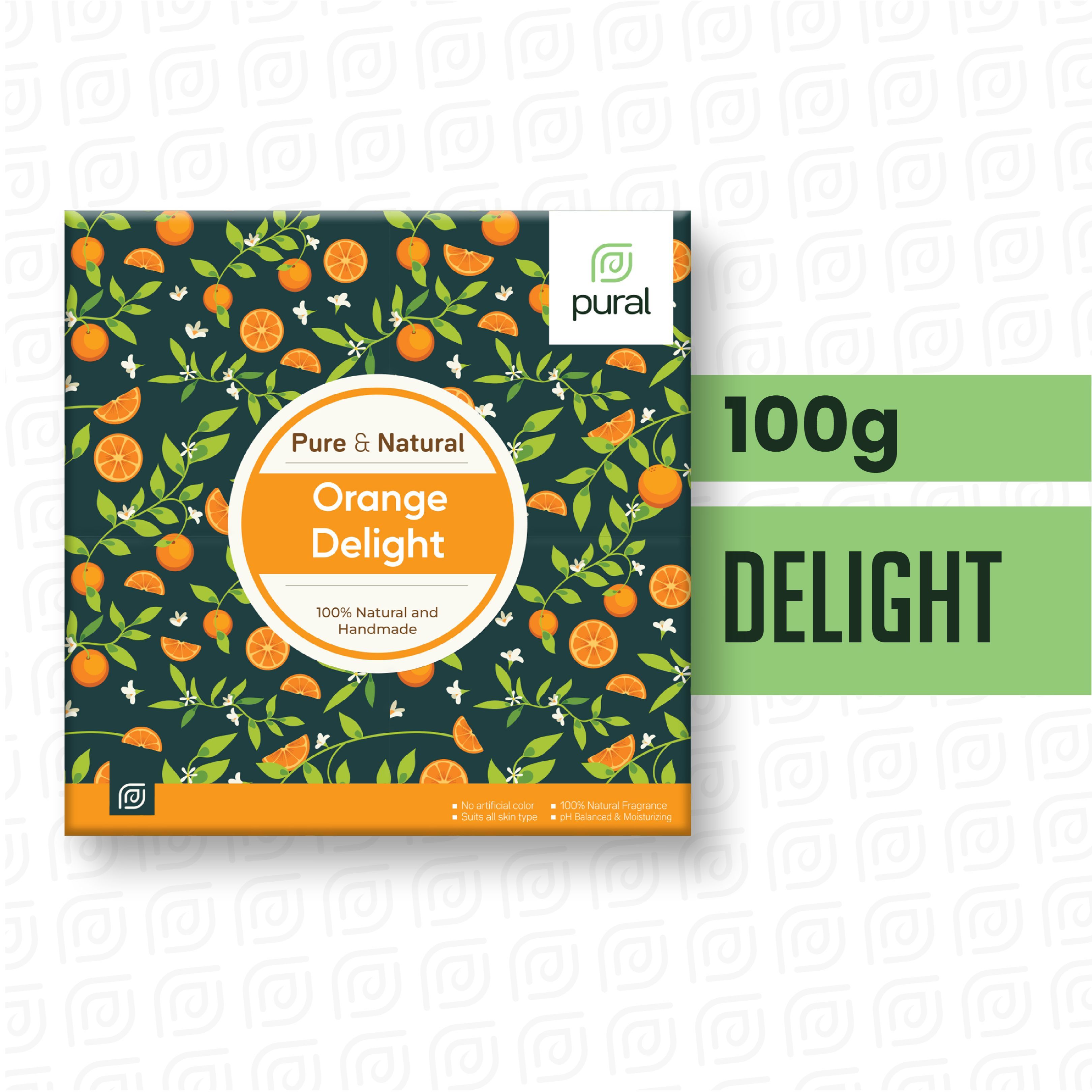 Pural Natural Soap Orange Delight - 100 (+-5) gm Organic Handmade soap ...