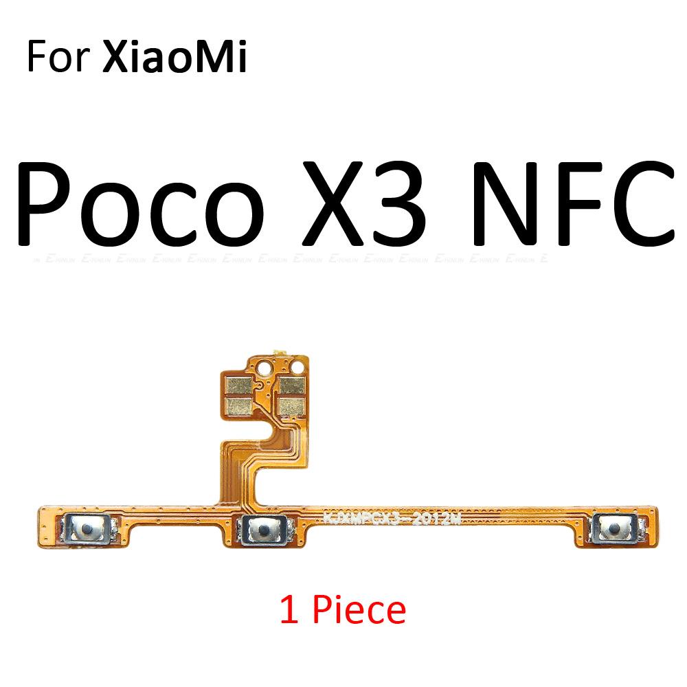 Switch Power ON OFF Button Flex Cable Parts For XiaoMi Poco X2 X3 NFC ...