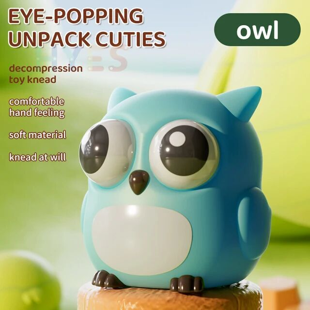 Pop Eye Squeeze Cartoon Animal Sensory Toys Fun Novetly Fidget Stress ...