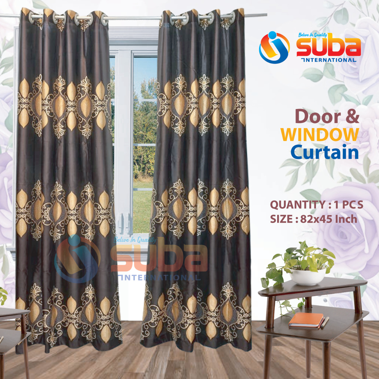 Synthetic Curtain Porda , parda from Suba international | Daraz.com.bd