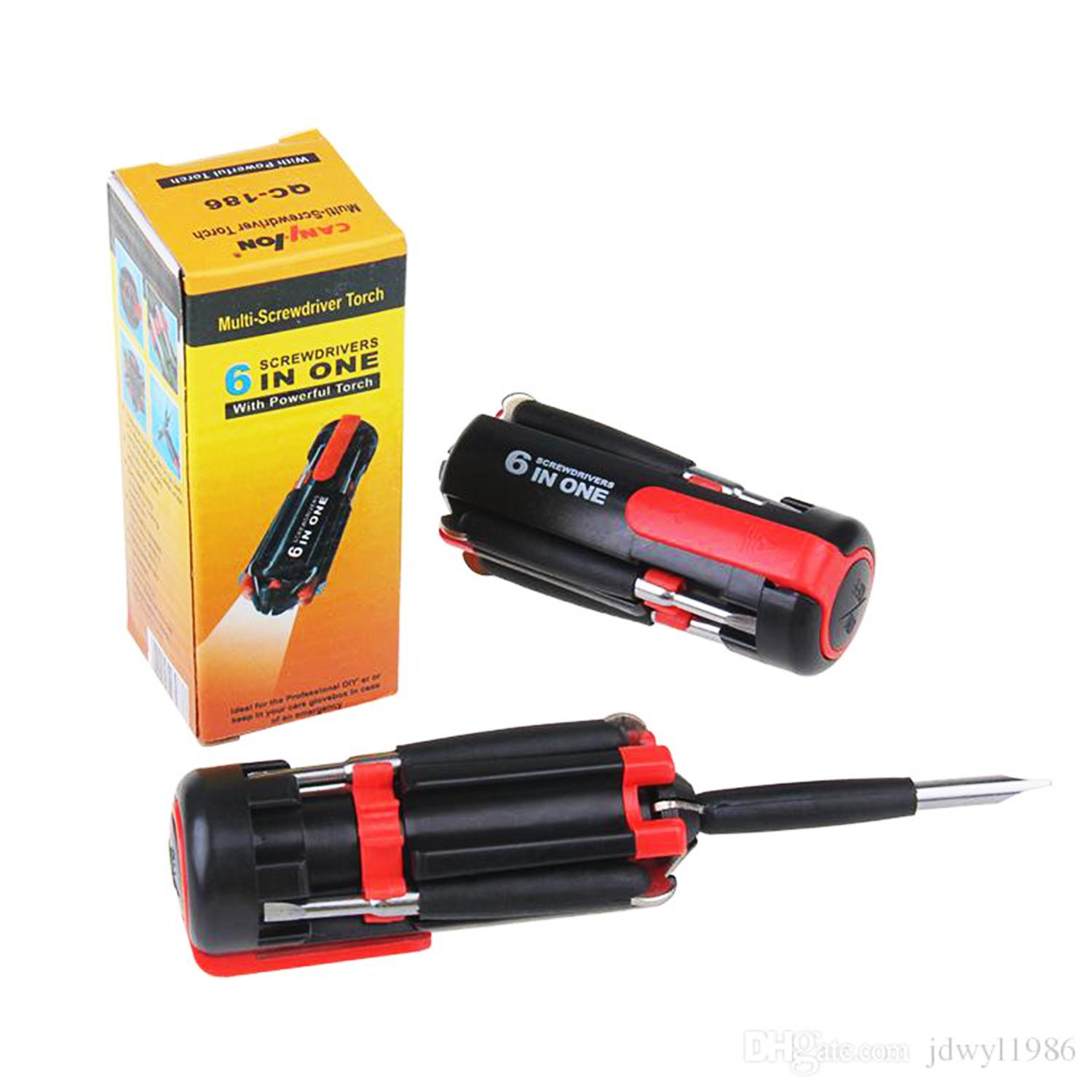6 In 1 Multi Screwdriver With Powerful Torch | Daraz.com.bd