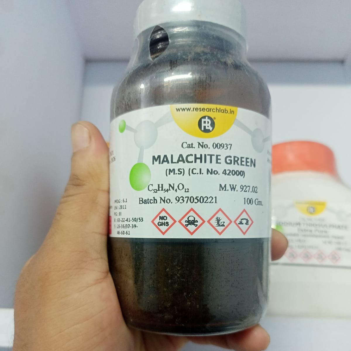 Extra Pure Malachite Green Research lab Made in India -100gma | Daraz.com.bd