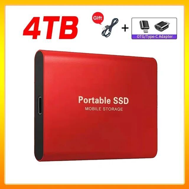 Portable SSD 1TB High-speed Mobile Solid State Drive 500GB External ...