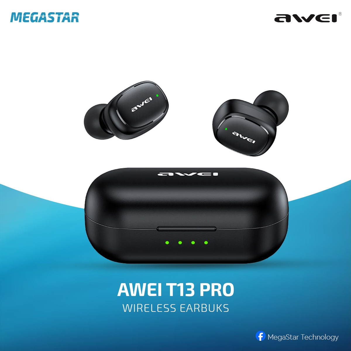 Awei T13 Pro Wireless Earbuds Bluetooth Version 5.3 Update | Daraz.com.bd