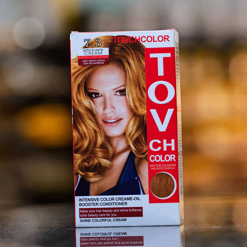 Tov Ch Hair Color Cream 80 ml*2 Medium Golden Blonde 7.3