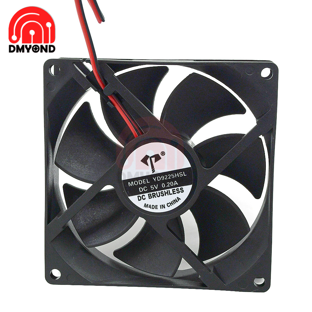 92mm 9225 Computer Case Cooling Fan 92x92x25mm DC 5V 12V 24V 2 PIN PC ...
