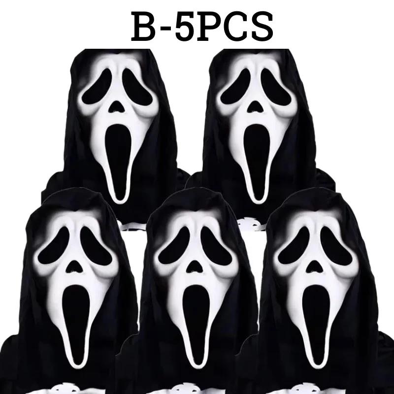 Ghost Face Scream Movie Horror Mask Halloween Killer Scary Headgear ...