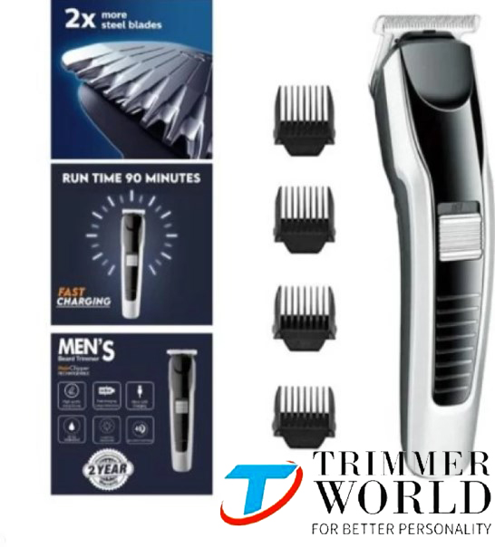 HTC AT 538 Rechargeable Hair and Beard Trimmer for Men by Trimmer World