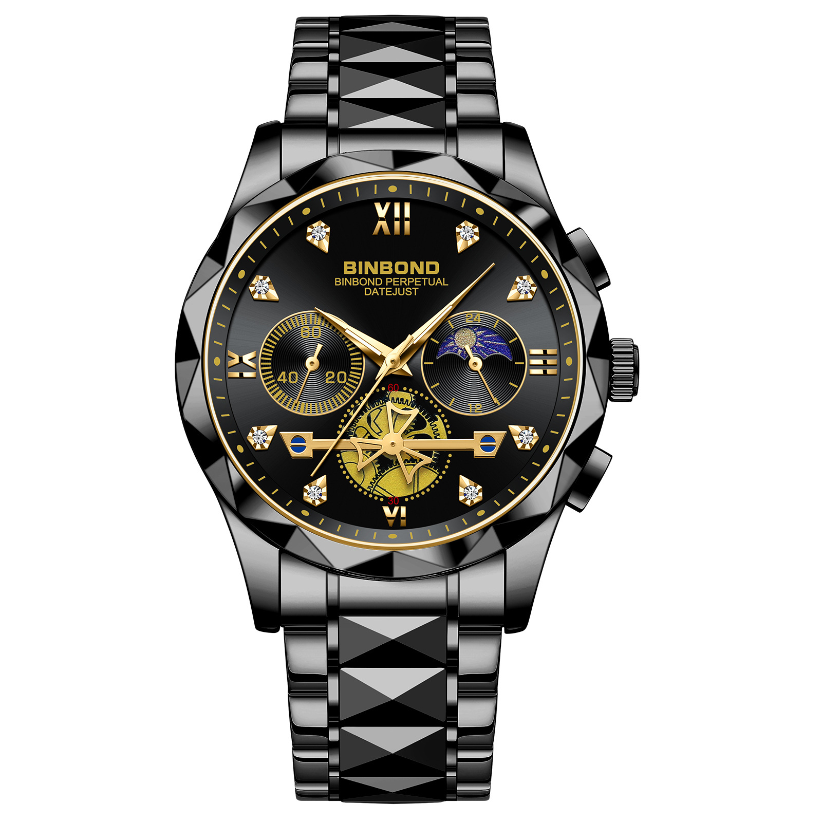 Binbond 1236 model new Men's watch unique design Stainless steel ...