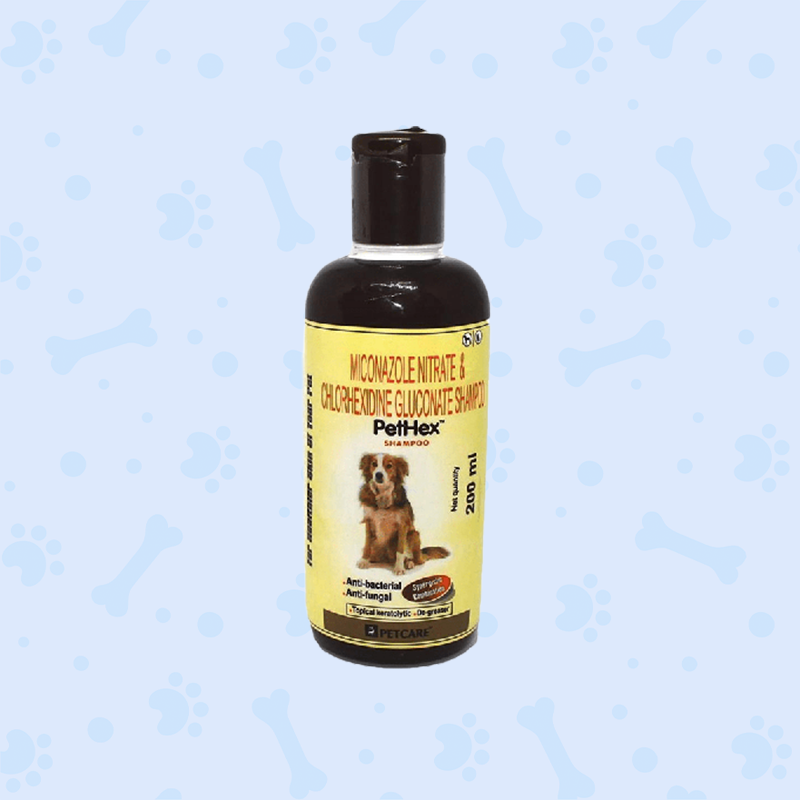 Pet Care Pethex Shampoo (200 ml) Anti-parasitic, Anti-microbial, Anti ...