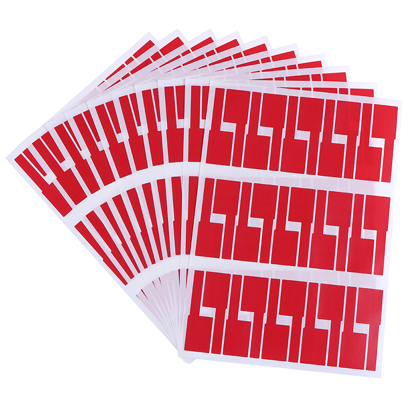 10 Sheets Self-Adhesive Cable Labels Waterproof Identification Tags ...