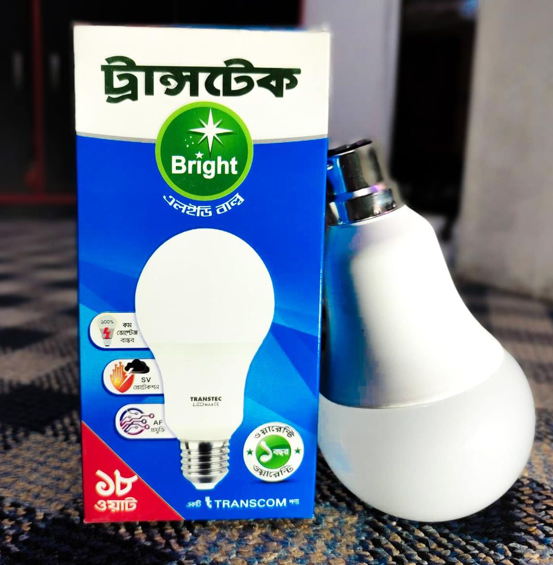 Transtec Smart LED Backup Bulb 18 Watt B22 Bridge White (1 year ...