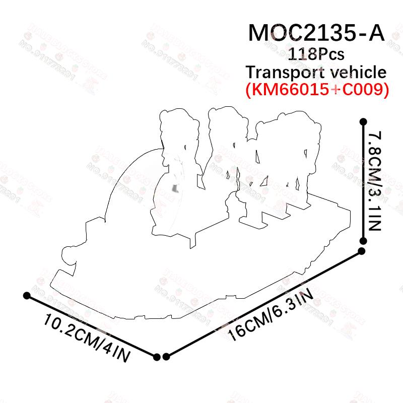 Sci-Fi Interstellar Movie MOC Building Blocks Military Material Reserve Airship Speeder Bike ...