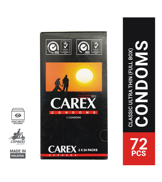 Carex Classic Condom for Men | Full Box 12x3= 36pcs | Malaysia | Daraz ...