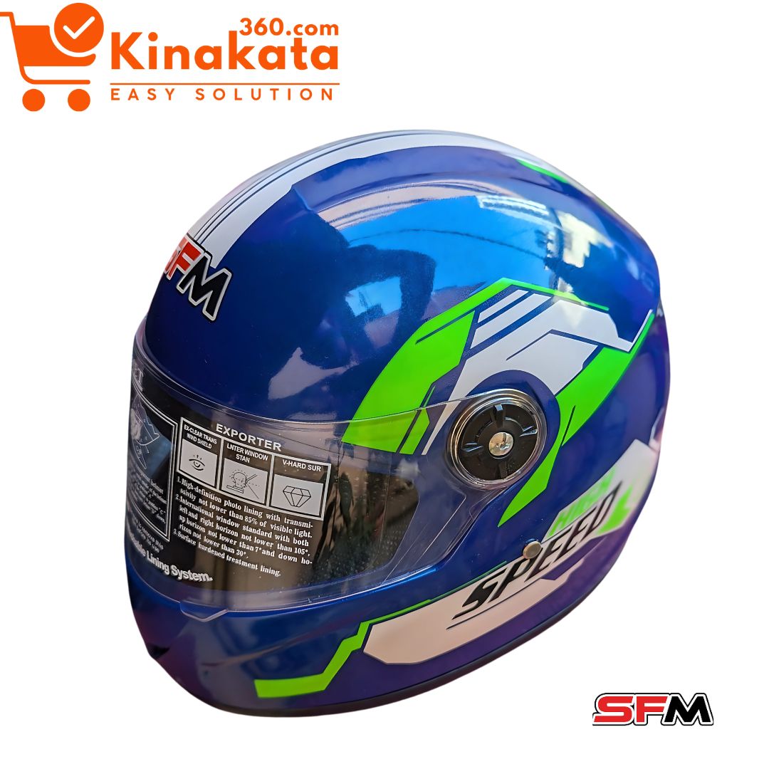 SFM 360V High-Speed Full Face Motorcycle Helmet – Aerodynamic ABS Shell ...