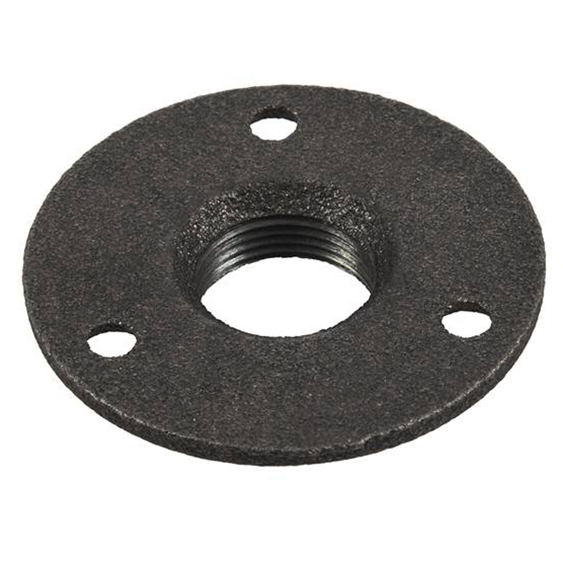 QUANBU 1 Inches Malleable Cast Iron Pipe Flange, Industrial Pipe ...