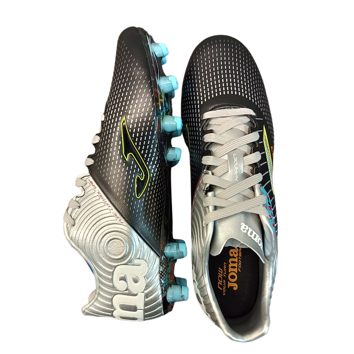 JOMA SPORTS BLACK SILVER Synthetic Football Boot Shoe Men | Daraz.com.bd