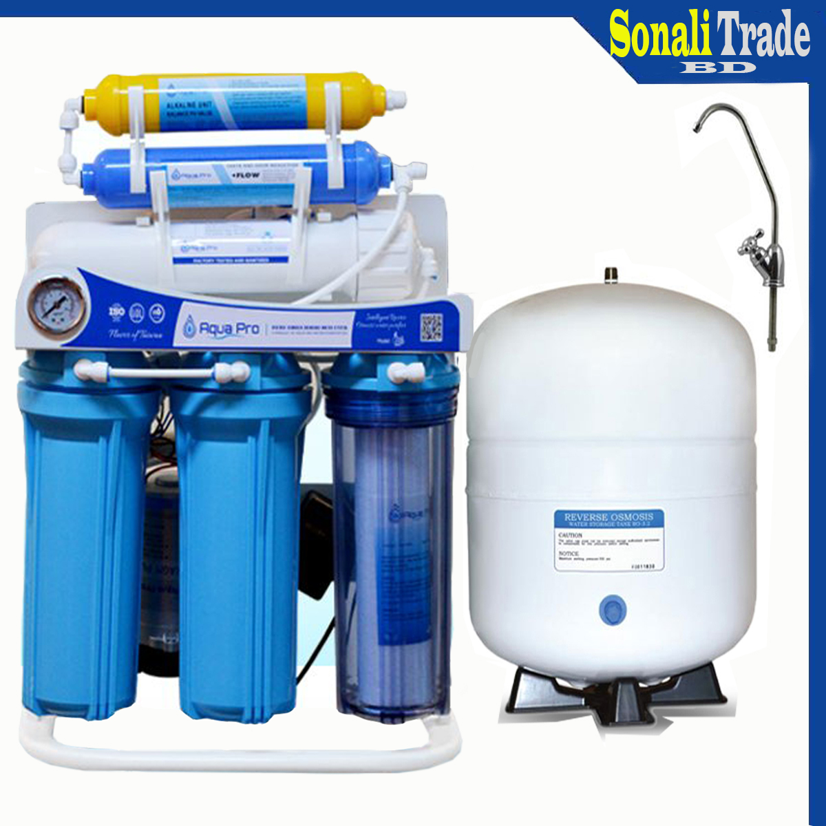 Latest Technology Aqua Pro(A6) Six Stage 75 GPD Reverse Osmosis Water ...