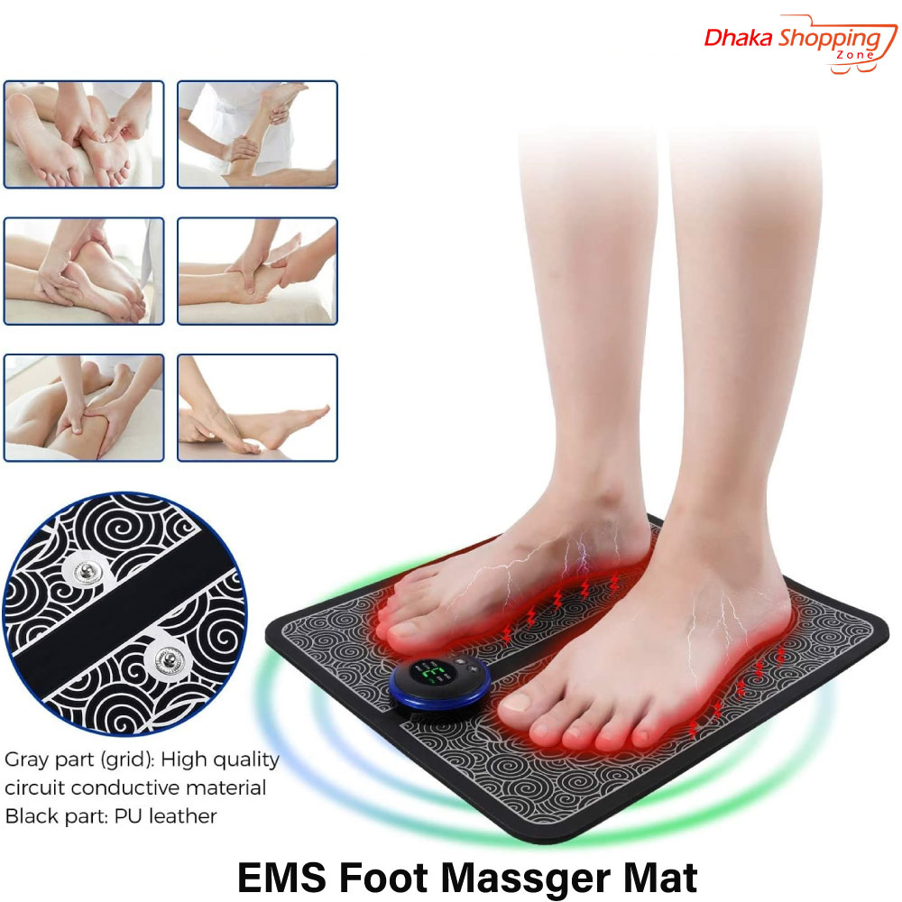 EMS Foot Massage Mat Automatic Electric Physiotherapy Tens Massager ...