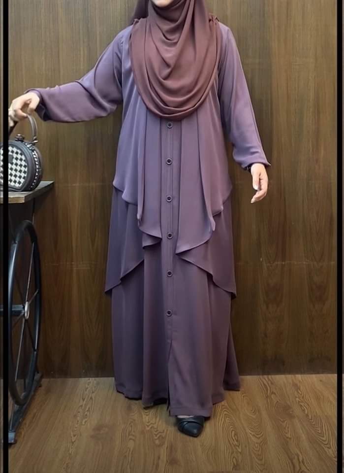 abaya borka Projapoti Three Dubai Cherry stylish party borka (No hijab Only Borka) fashion ...
