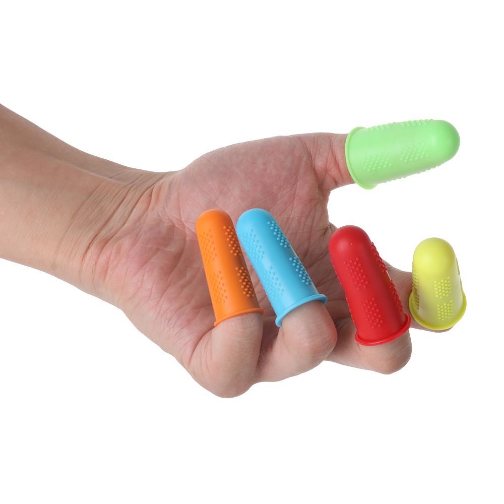 Crocheting Gloves 10 Pcs Metal Thimble Set With Leather Finger ...