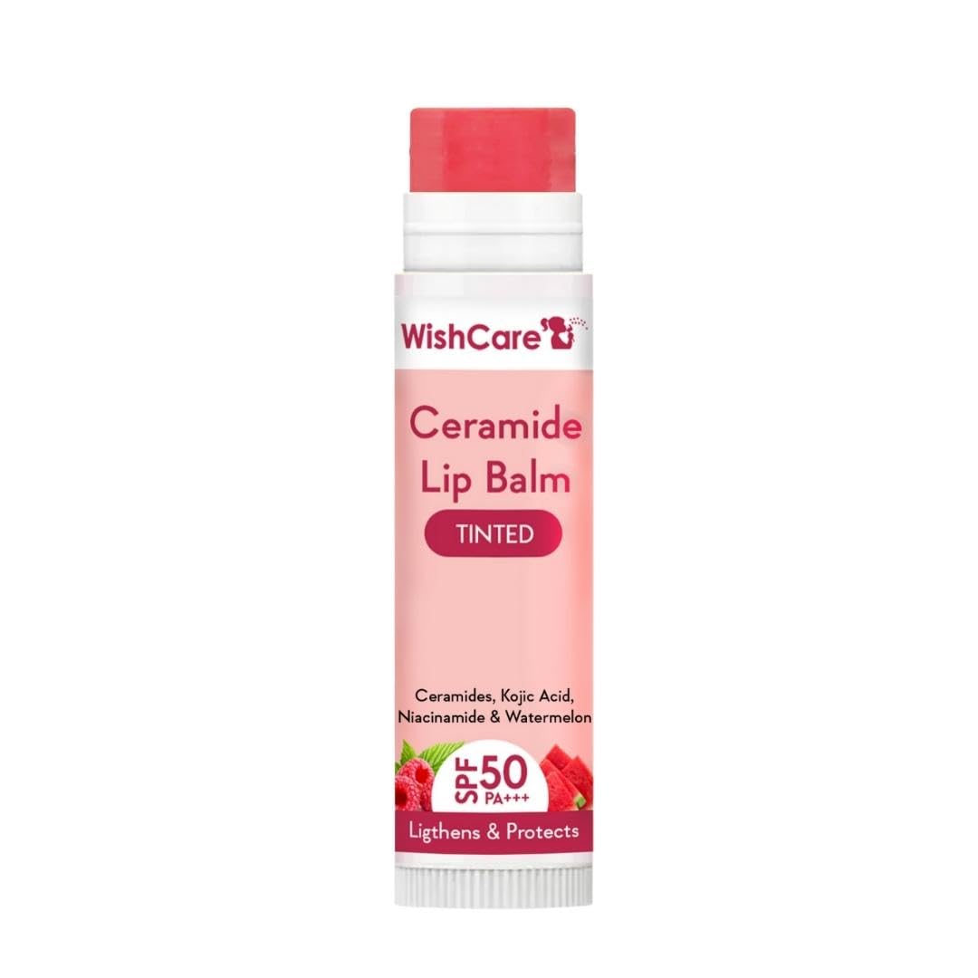 WishCare Tinted Ceramide Lip Balm with SPF50 PA+++ - Kojic Acid ...