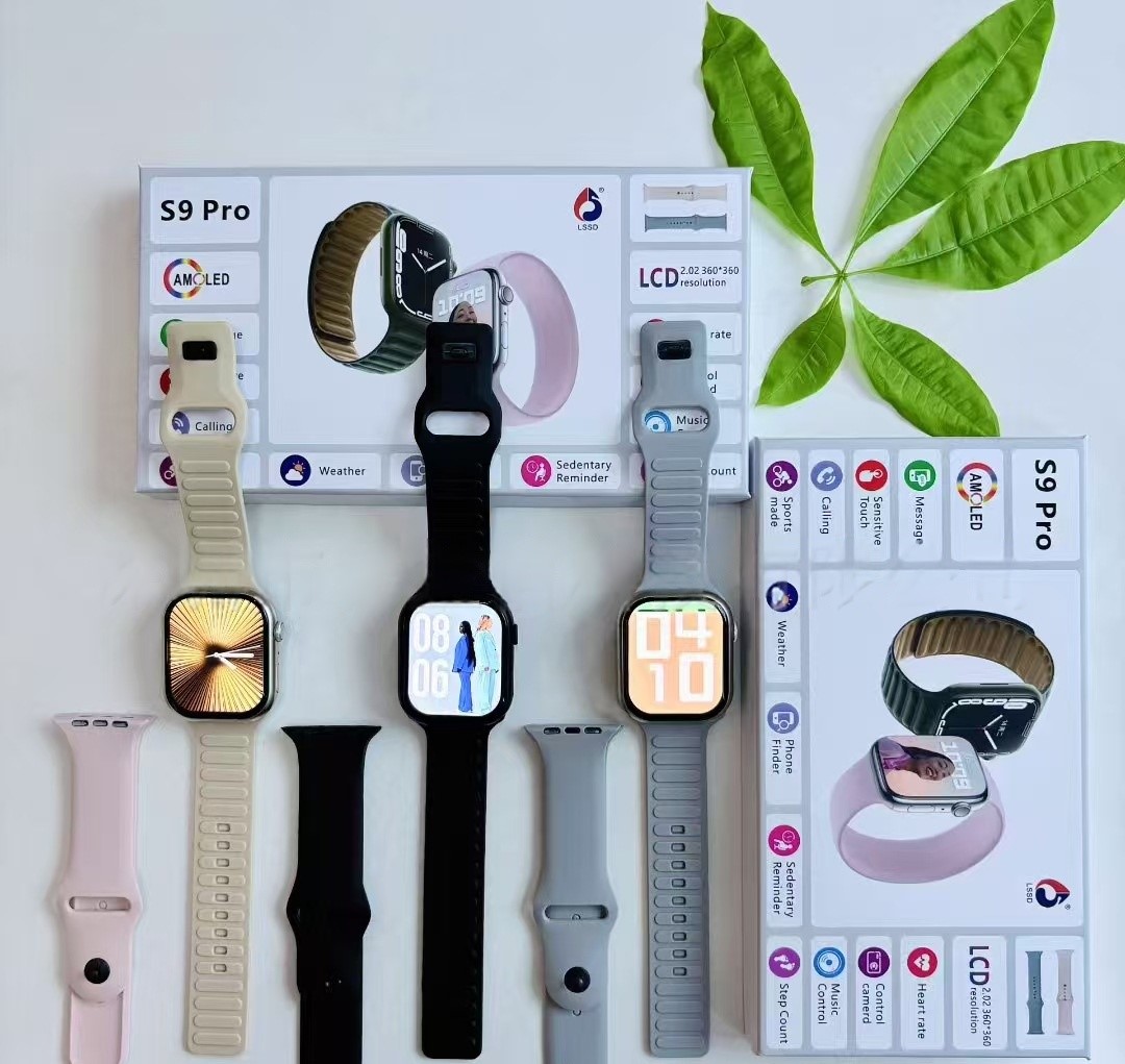 S9 Pro Series 10 Smartwatch - AMOLED Display with ( 2 Strap) Smart ...