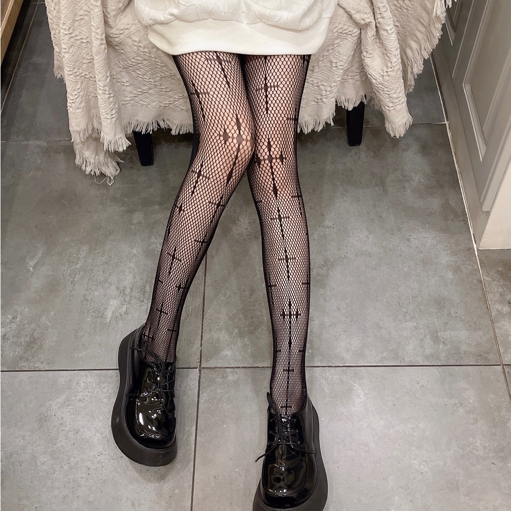 Popular Fashion Black Fishnet Cross Love Heart Snake Tights Pantyhose ...