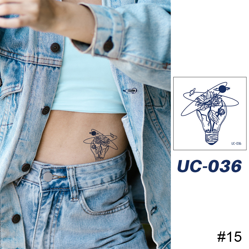 Small Fresh Single Pattern Tattoo Stickers Waterproof Long Lasting ...