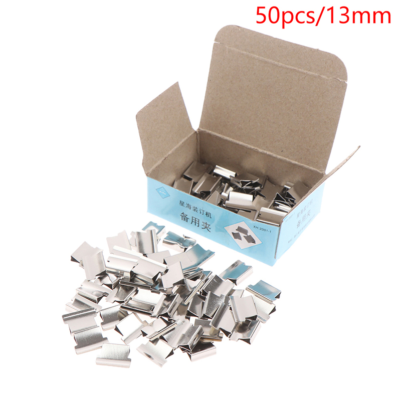 Hand Paper Clipper With Refills Metal Stapler Paper Document Binding ...