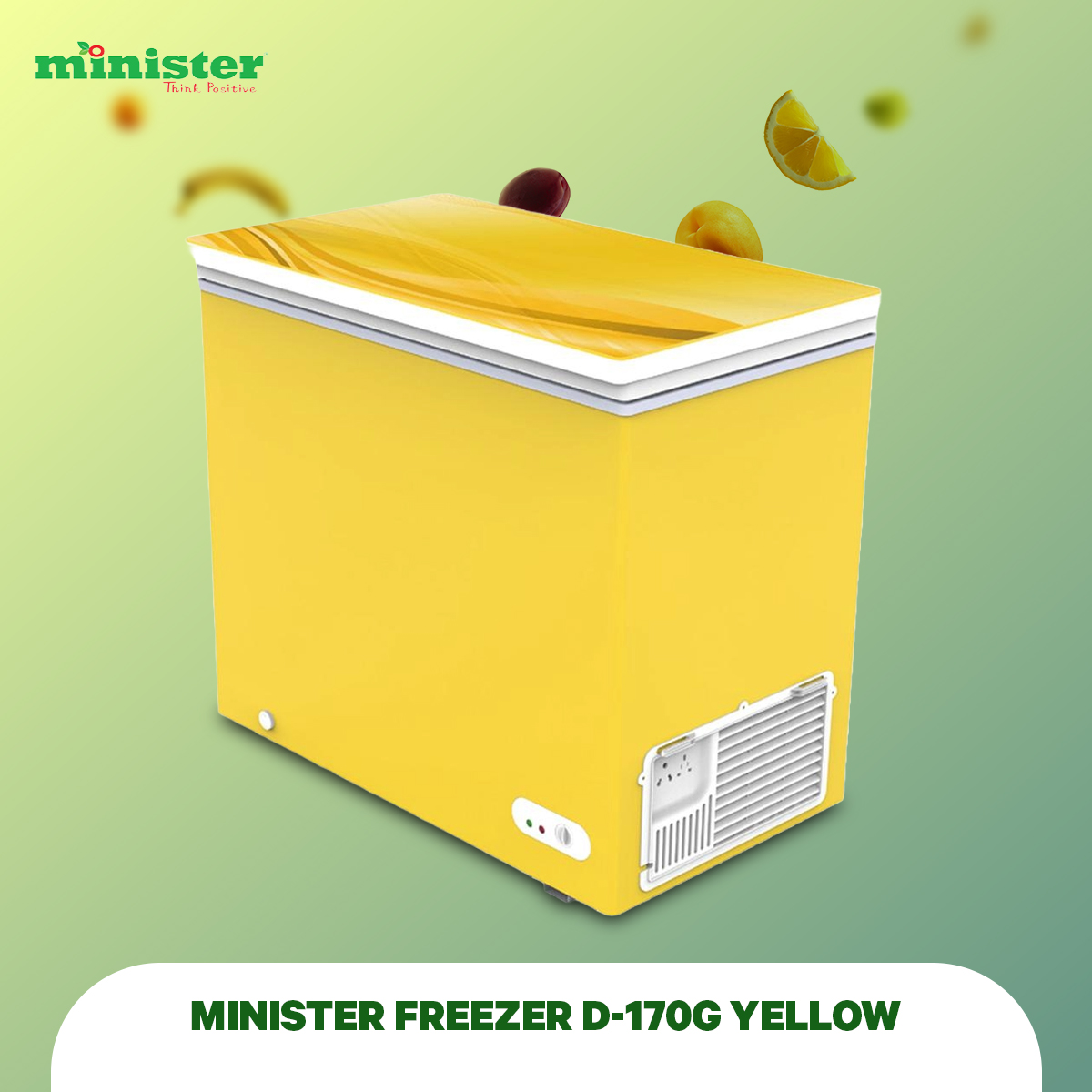 MINISTER FREEZER D-170G YELLOW | Daraz.com.bd