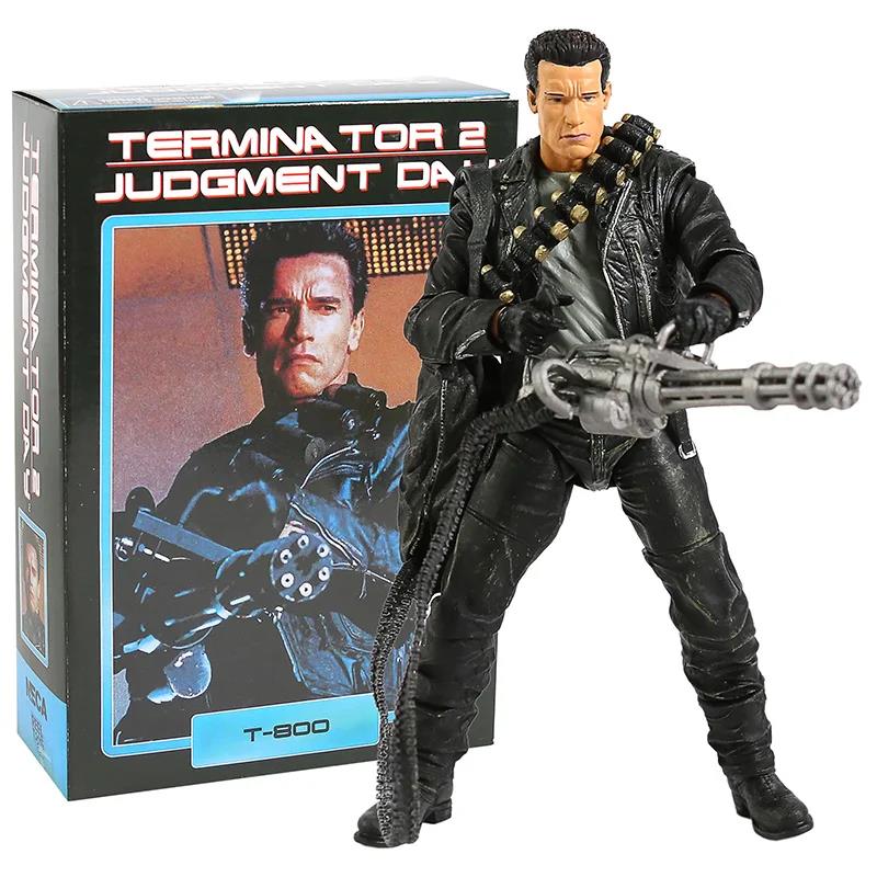 NECA Terminator 2: Judgment Day T-800 Arnold Schwarzenegger PVC Action ...
